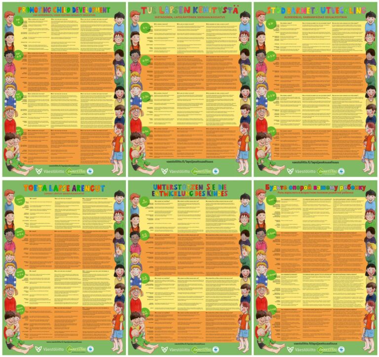 Tue lapsen kehitystä -juliste | Hyväkysymys.fi